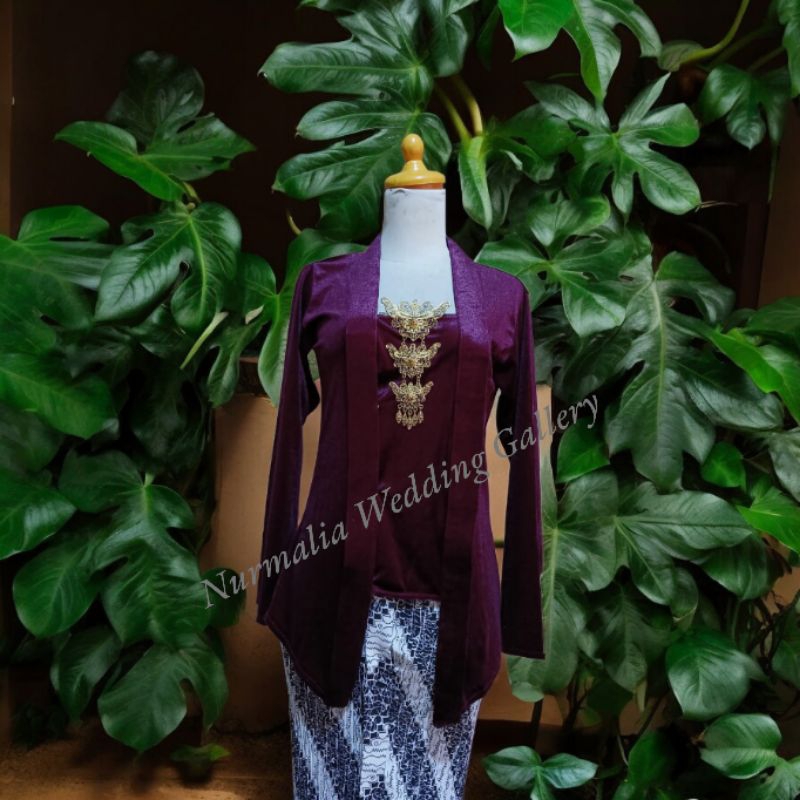 Jual KEBAYA BLUDRU KUTU BARU POLOS TERMURAH | Shopee Indonesia