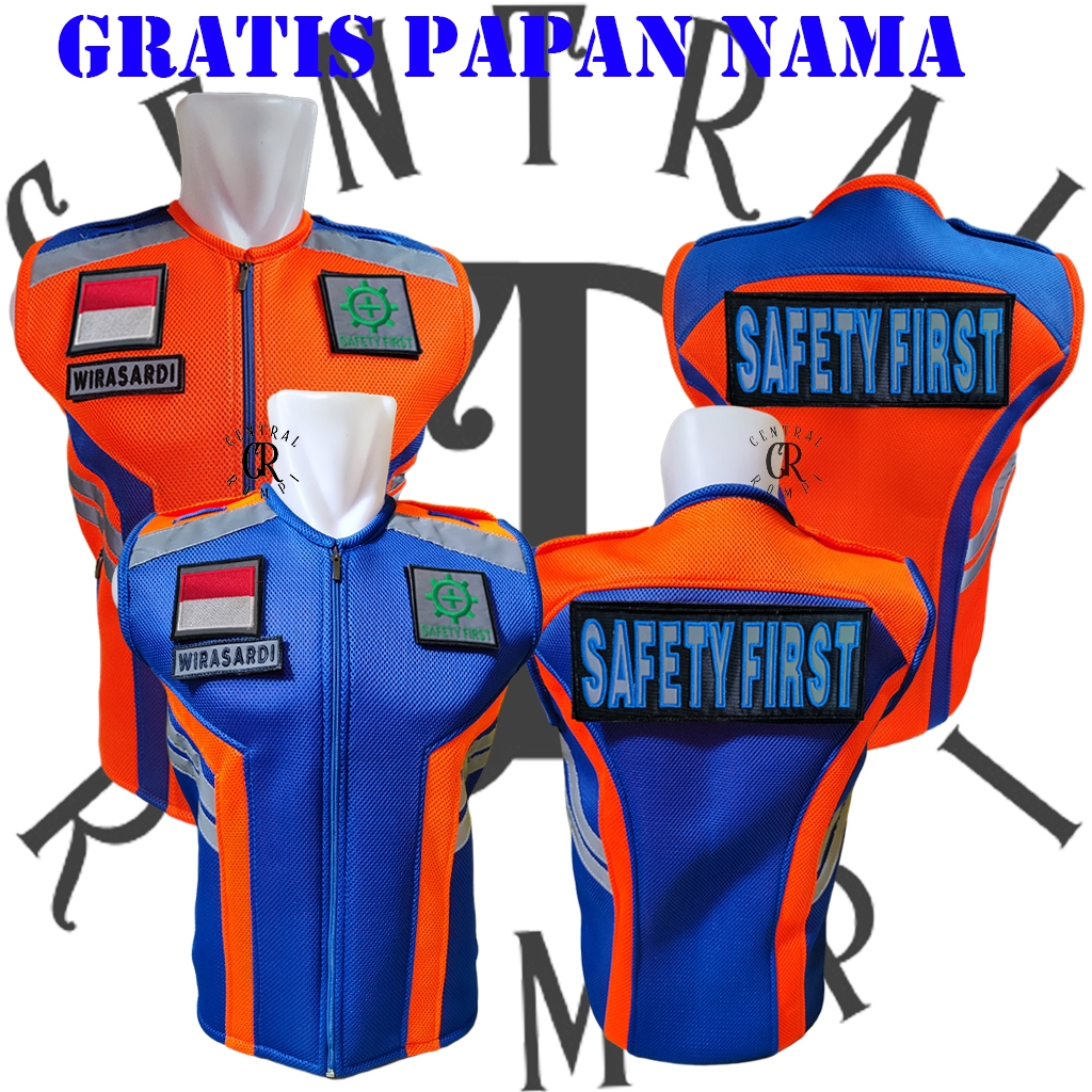 Jual Rompi Proyek Safety First K3 Bahan Double Mesh Tebal Terbaru Model ...