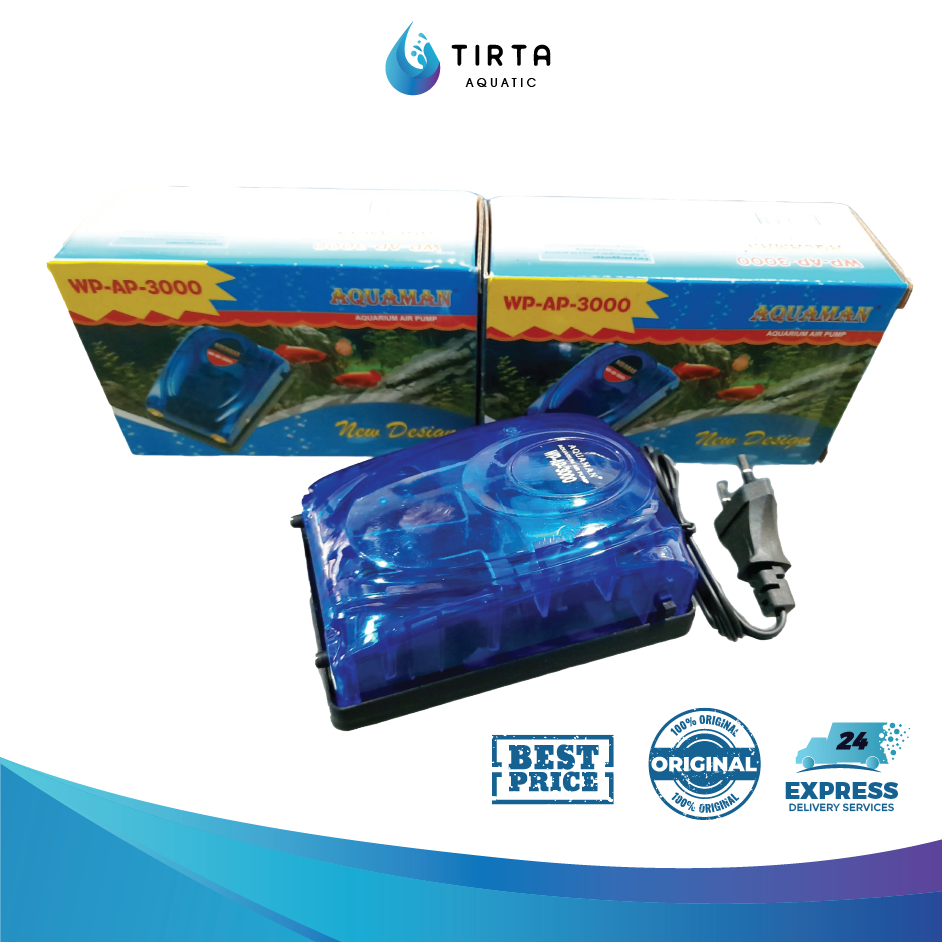 Jual AQUAMAN WP AP 3000 MESIN POMPA GELEMBUNG UDARA AERATOR AQUARIUM ...