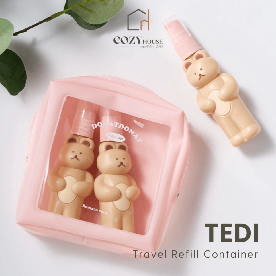 Jual KODE Q87E COZYHOUSE TEDI TRAVEL REFIL CONTAINER Tempat Wadah ...