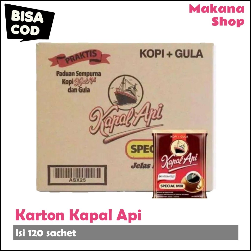 Jual Kopi Kapal Api Special Mix Sachet 1 Dus 12 Renceng | Shopee Indonesia