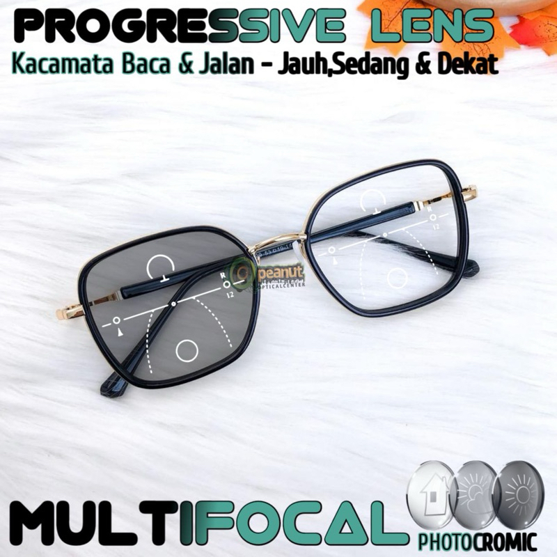 Jual Kacamata Progresif Photochromic Wanita (Trendy) | Kacamata PROGRESSIVE Baca & Jalan ...