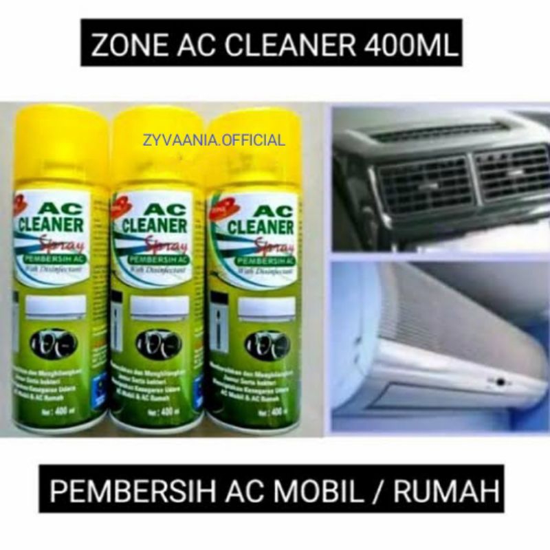 Jual Zone AC Cleaner Spray Pembersih AC 400ml + Sedotan | Shopee Indonesia