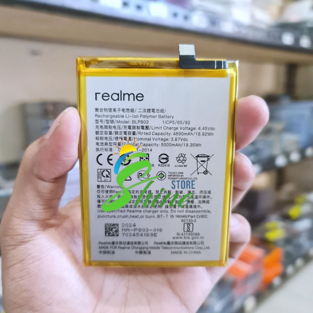 Jual Baterai Batre BLP803 Original HP Realme C17 RMX2101 Battery Batrei ...
