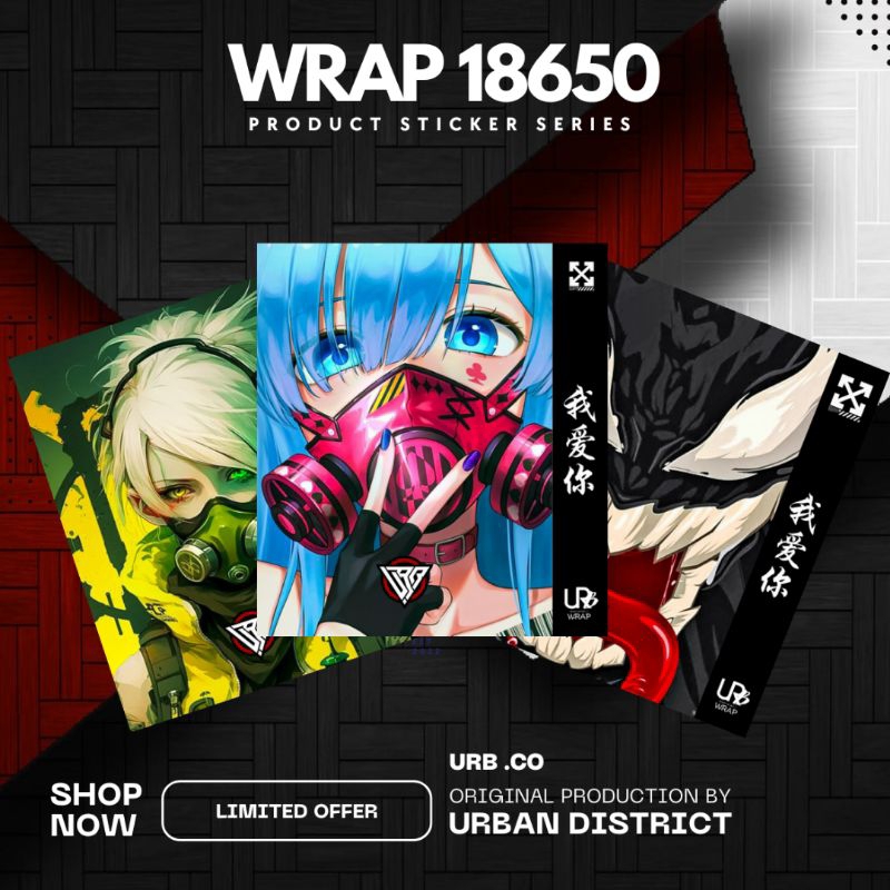 Jual Stiker Battery Wrap 18650 Cover Baterai Batere Batery | Shopee ...