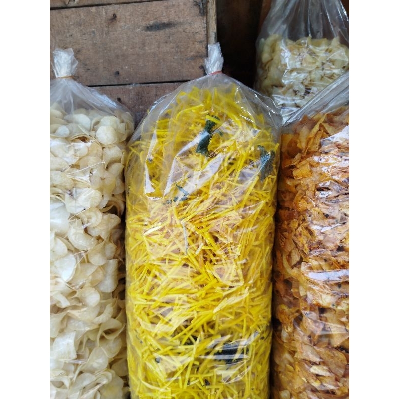 Jual kripik lidi kuning gurih (1kg) | Shopee Indonesia