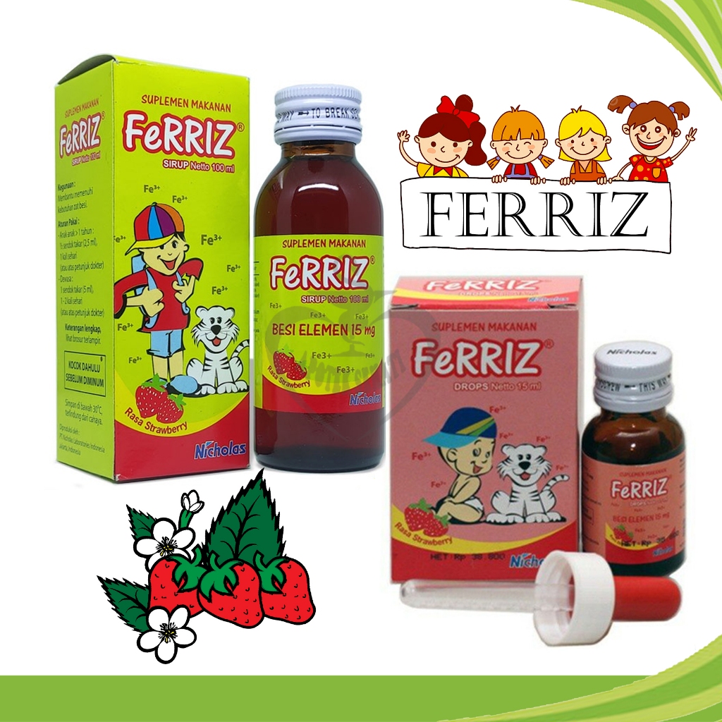 Jual Ferriz Sirup Vitamin Suplemen Memenuhi Zat Besi Anak | Shopee Indonesia