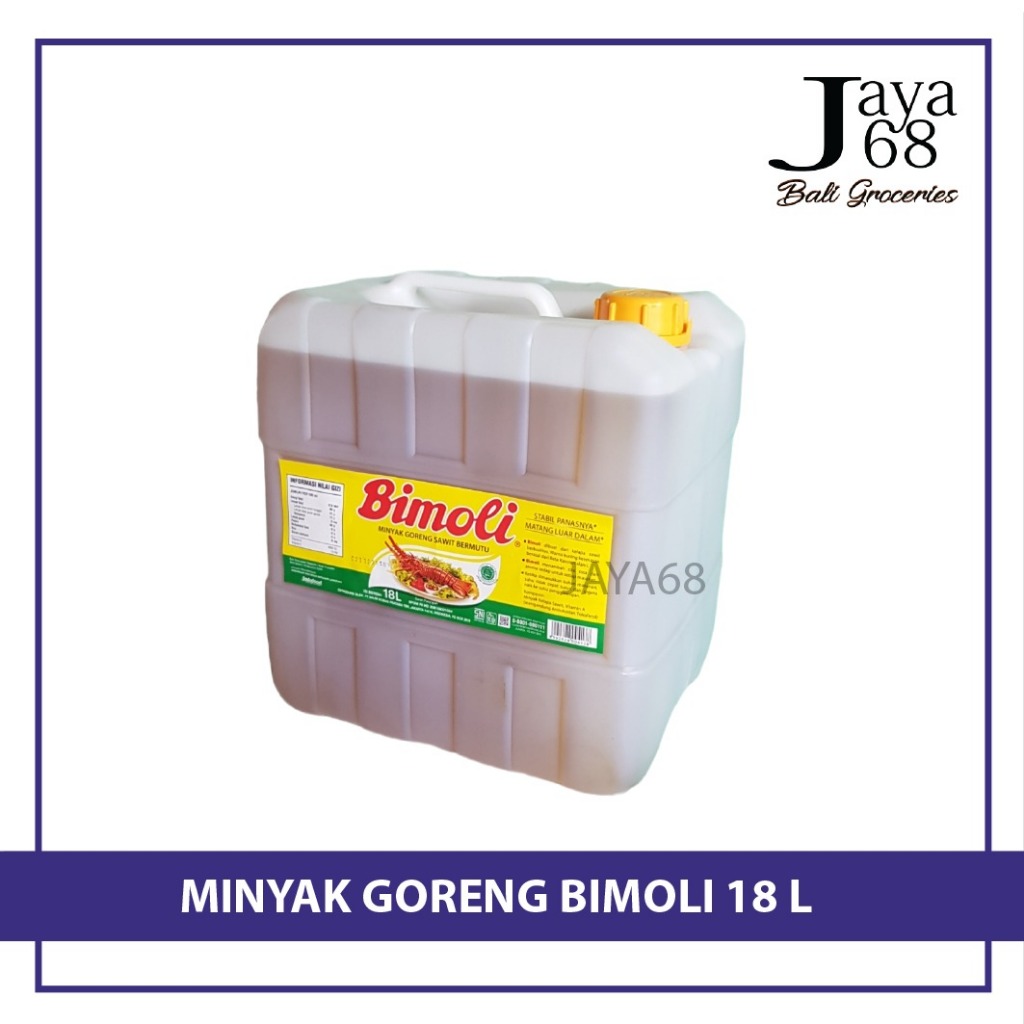 Jual Minyak Goreng 18 L BIMOLI - Bimoli jerigen 18 Liter - cooking Oil ...