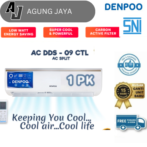 Jual AC PENDINGIN RUANGAN DENPOO 1 PK DDS 09 CTL - UNIT ONLY/PASANG | Shopee Indonesia
