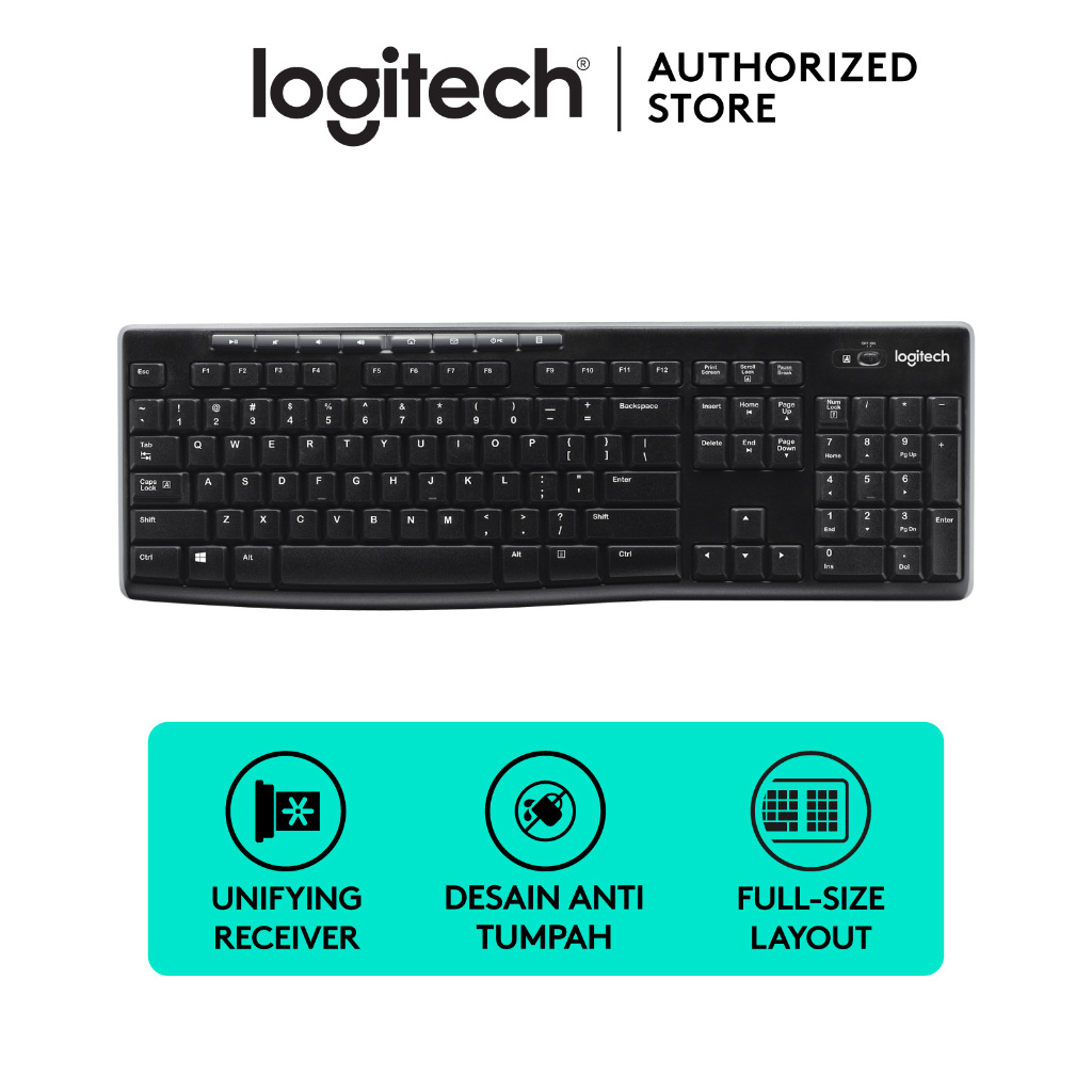 Jual Logitech K270 WIRELESS KEYBOARD | Shopee Indonesia