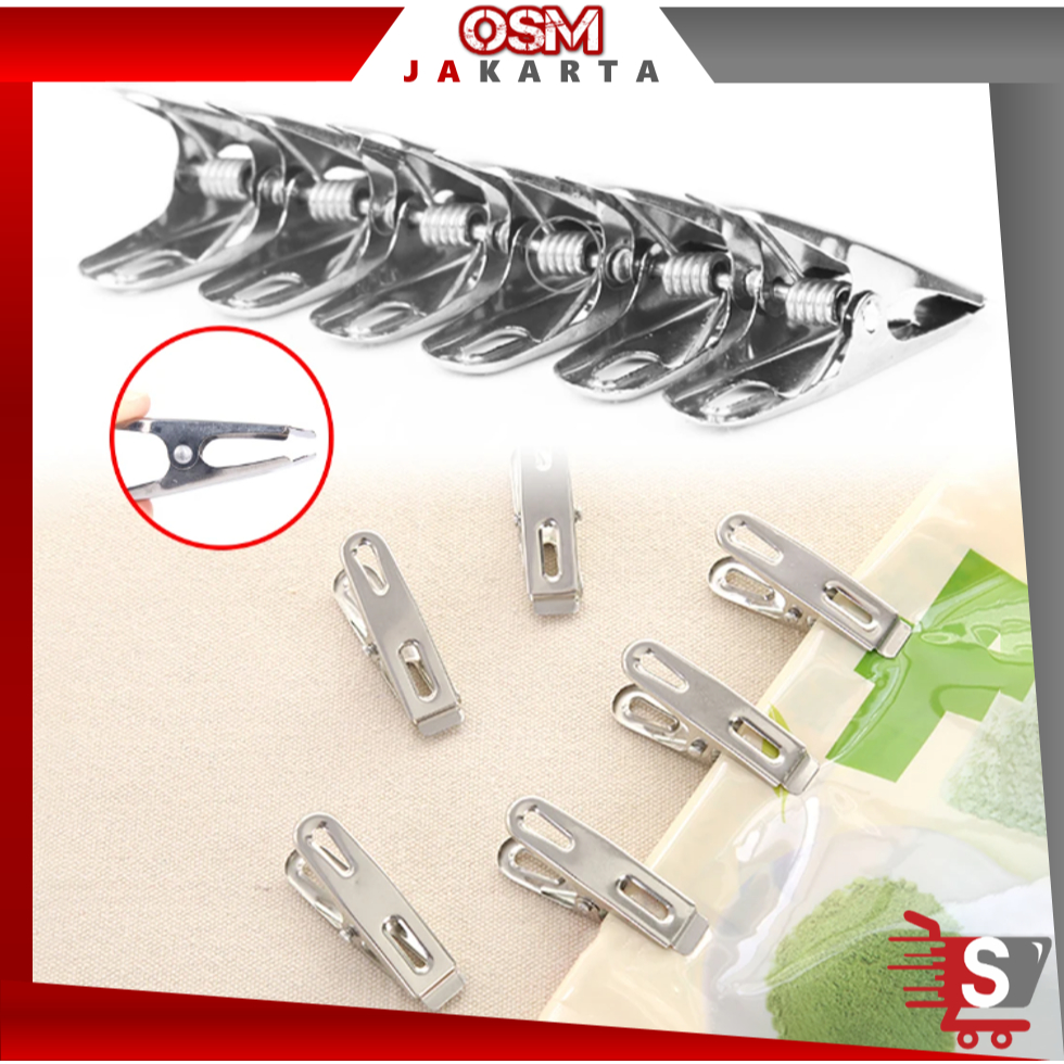 Jual OSM JKT H6232 Jepitan Jemuran Stainless Anti Karat / Klip Penjepit ...