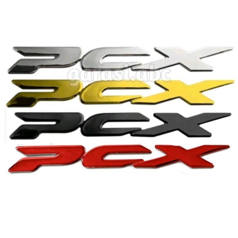 Jual Stiker Emblem Badge Body PCX Timbul 3D Sticker Tulisan Logo ...
