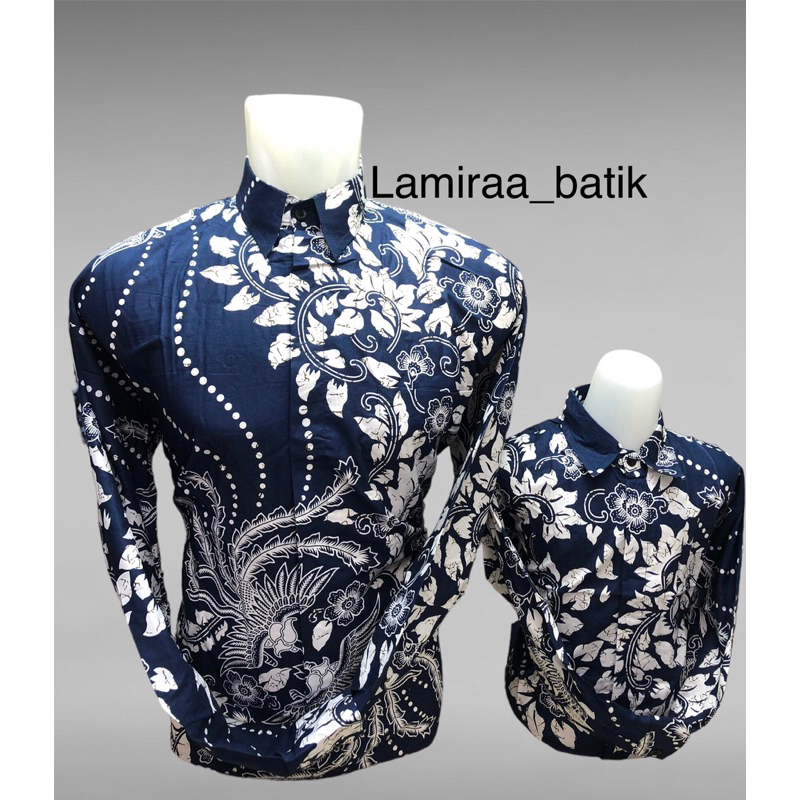 Jual Batik BIRU NAVI,BIRU TUA,BIRU DONGKER, couple ayah dan anak pake ...