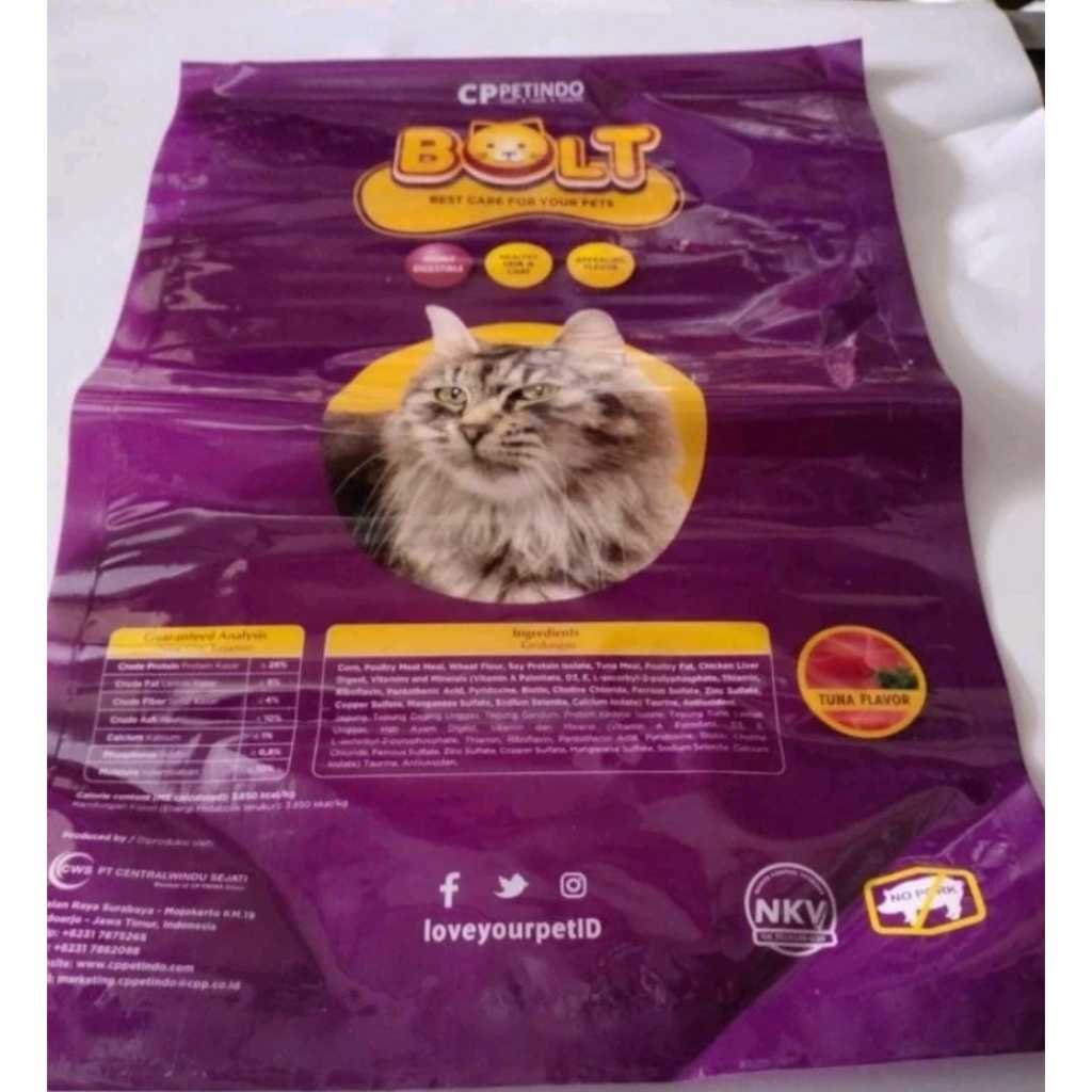 Jual Plastik Repack Bolt - Isi 25 Lembar Cat Food Kemasan 800gr - Bolt ...