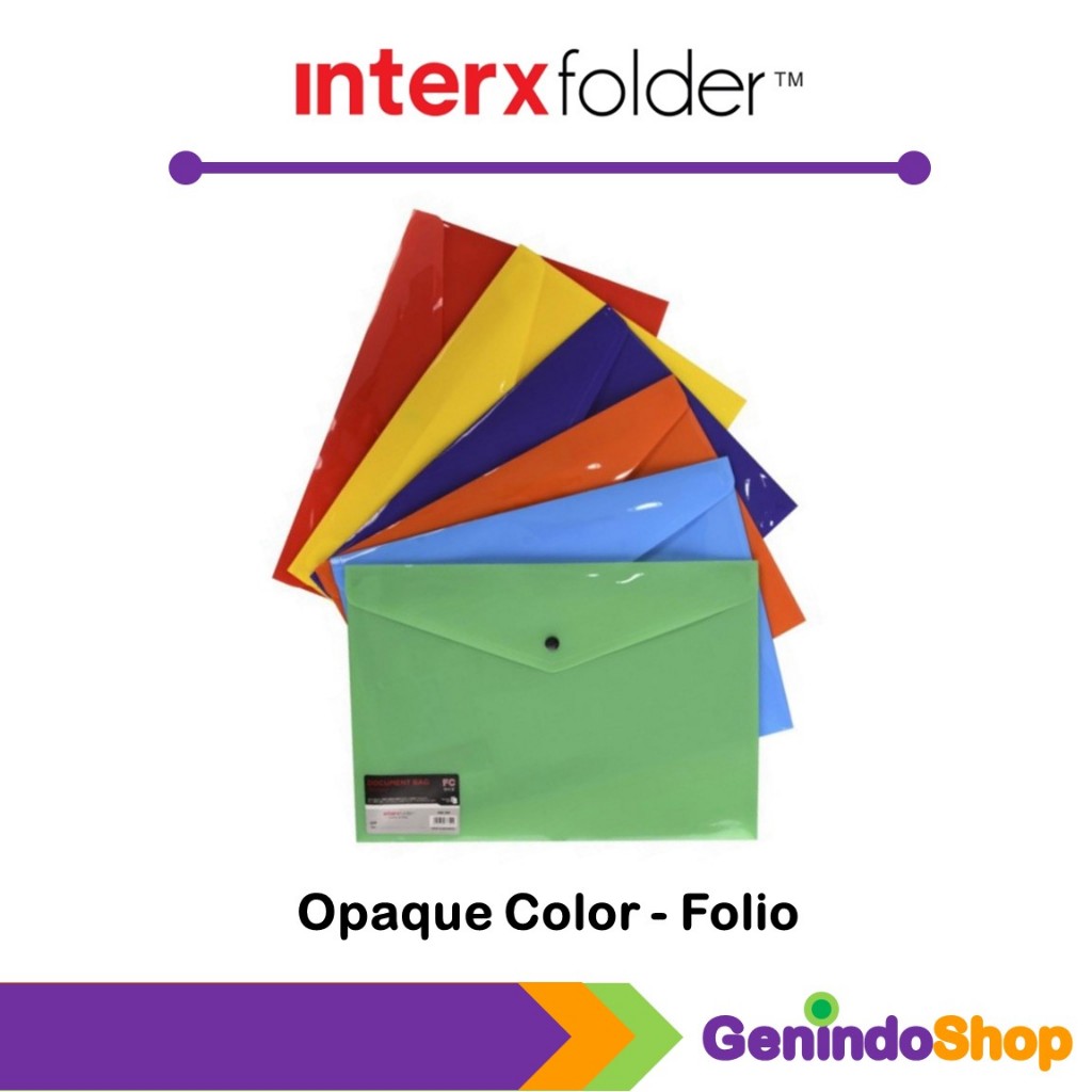 Jual Map Kancing F4 (Folio) Opaque Interxfolder | Shopee Indonesia