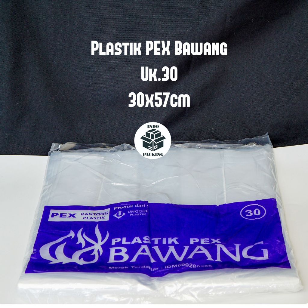Jual Plastik PEX Bawang 30 / 30x57cm / Tas Kresek Bening Transparan ...