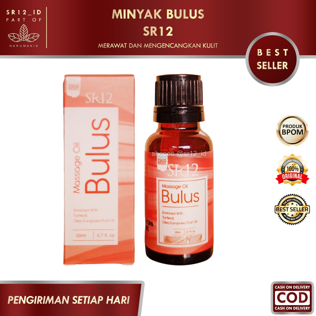 Jual MINYAK BULUS SR12 / MINYAK BULUS WANGI ASLI BPOM / UNTUK SELULIT ...