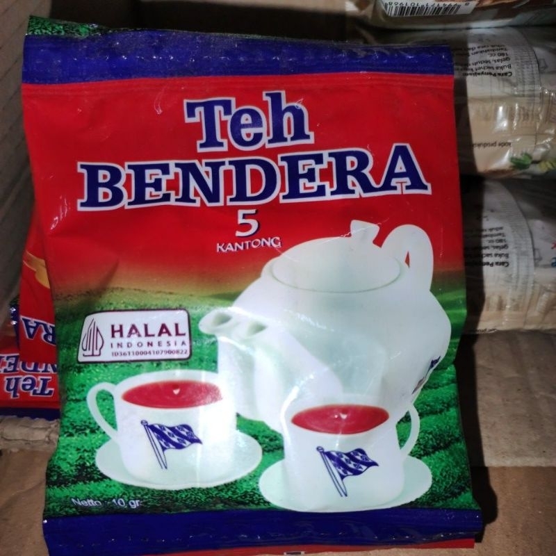 Jual teh bendera isi 5 kantong - teh celup merk bendera - net 10 gr ...