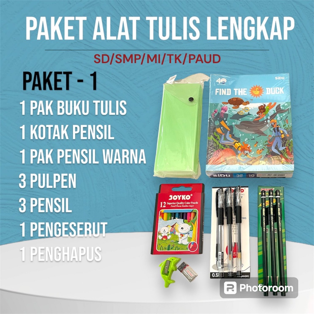 Jual Paket ATK Lengkap SD/SMP/SMK/SMA Buku Tulis / Alat Tulis Sekolah ...