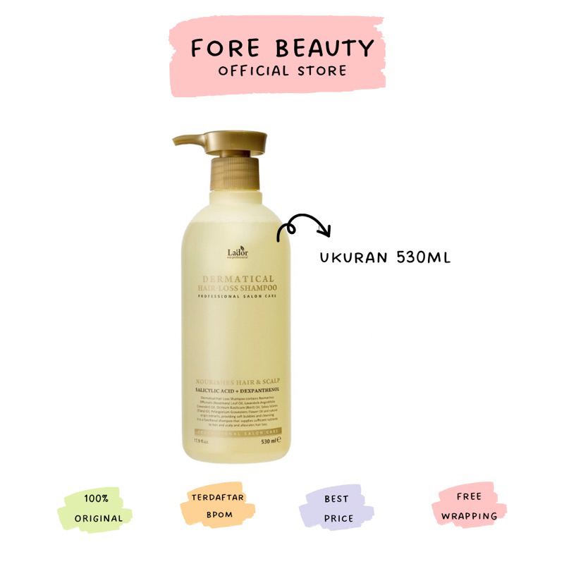 Jual BPOM - Lador Dermatical Hair Loss shampoo 530ml | Shopee Indonesia