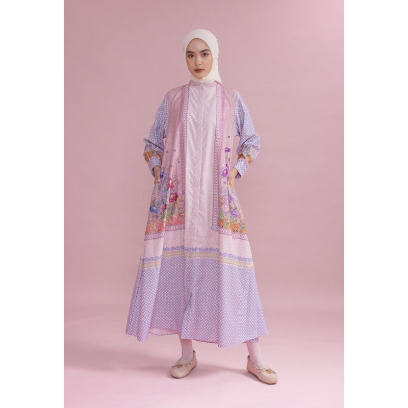 Jual Ria Miranda Garita Shirt Dress Dusty Pink | Shopee Indonesia