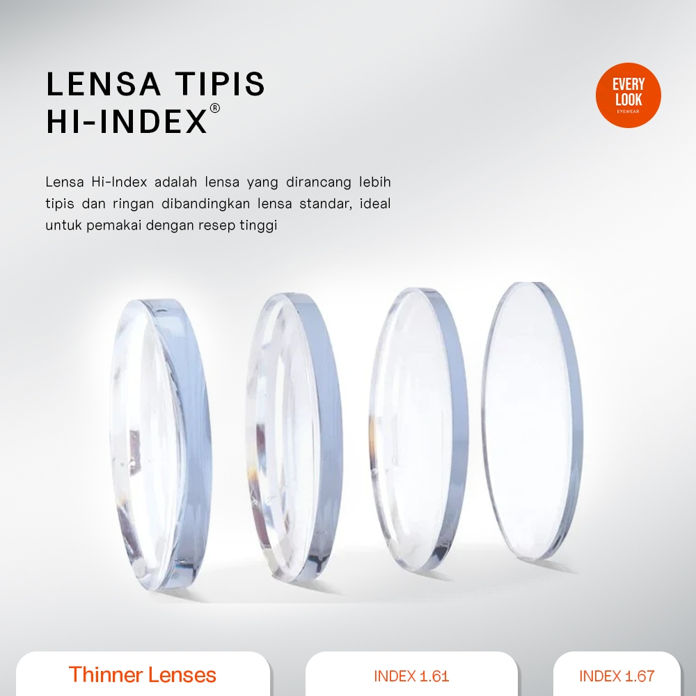 Jual Everylook - Lensa Tipis HI-Index 1.61 dan 1.67 Minus Silinder ...