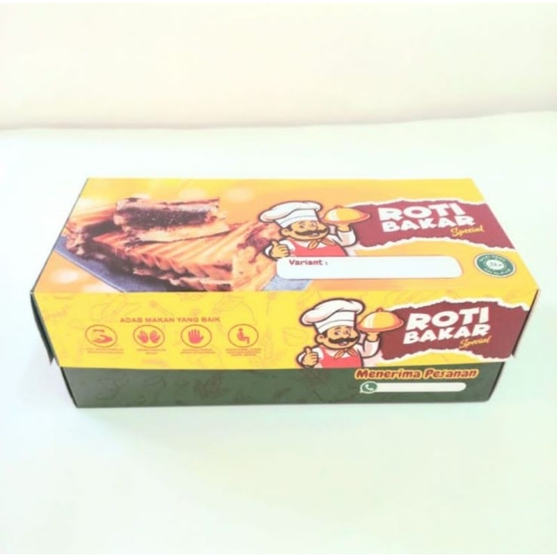 Jual Box Roti Bakar/Kotak Roti Bakar 20x9x7,3cm 1pack isi 50pcs ...