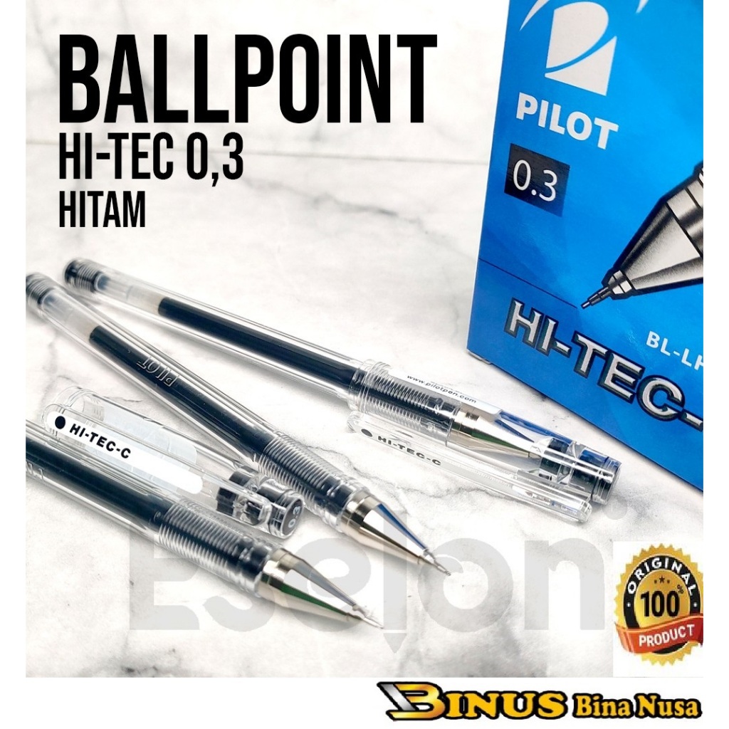 Jual 1buah Pulpen PILOT Hi-tech 0.3 ASLI ( ORIGINAL 100% ) | Shopee ...