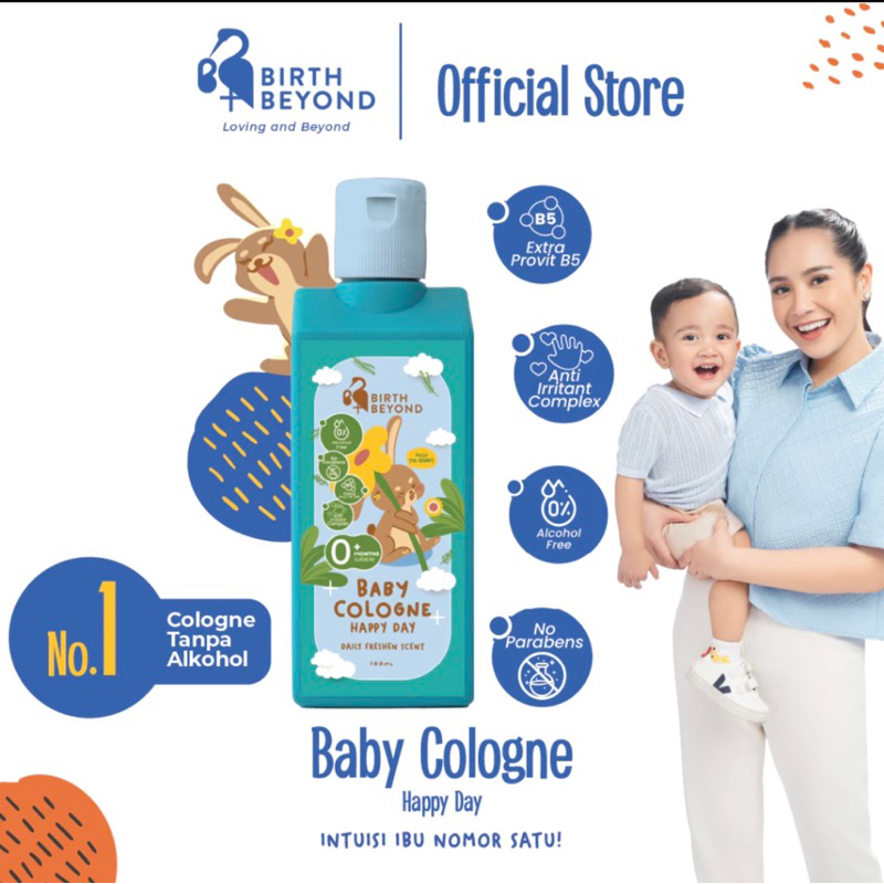Jual BIRTH BEYOND BABY COLOGNE HAPPY DAY 100ml / PARFUM BABY | Shopee ...