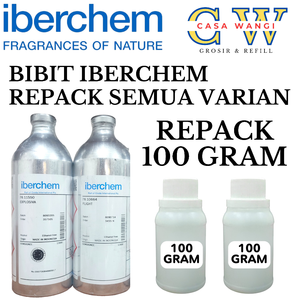 Jual (100 GR) PRODUK IBERCHEM VARIAN REPACK 100 GRAM.BIBIT PARFUM ...