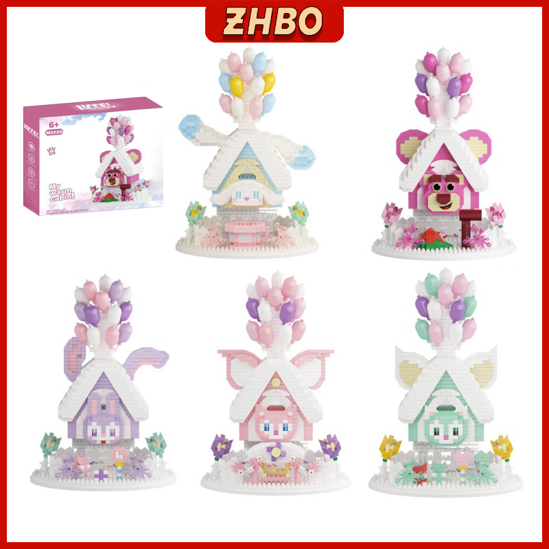 Jual ZHBO Mainan Mini Blok Rumah Balon Block 1200Pcs Kartun Lucu Hadiah ...