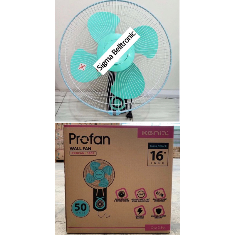 Jual wall fan Profan 16 inch . kipas angin dinding geleng kiri kanan | Shopee Indonesia
