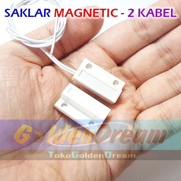 Jual Door & Window Magnetic Switch Sensor Alarm Reed 2 Wire Saklar ...