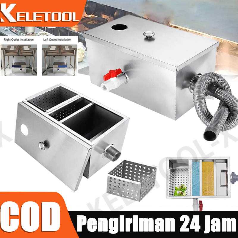 Jual 60X30X30cm Penyaring Lemak Dapur Grease Trap Stainless Bahan ...