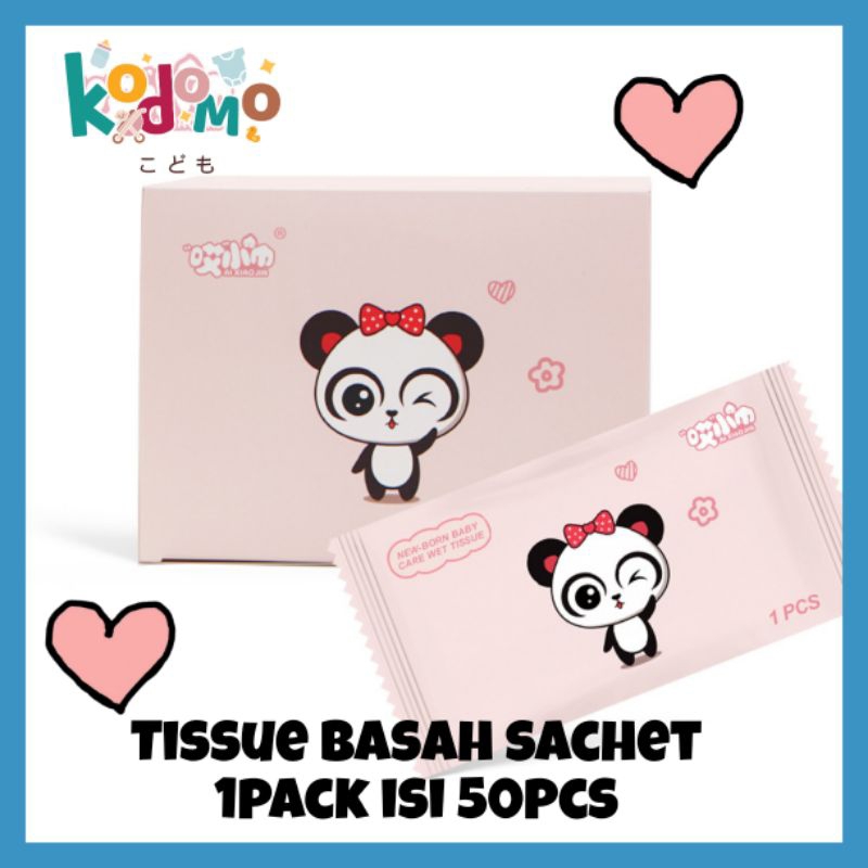 Jual Tissue Basah Sachet, praktis dan simple (Isi 50 sachet) | Shopee ...