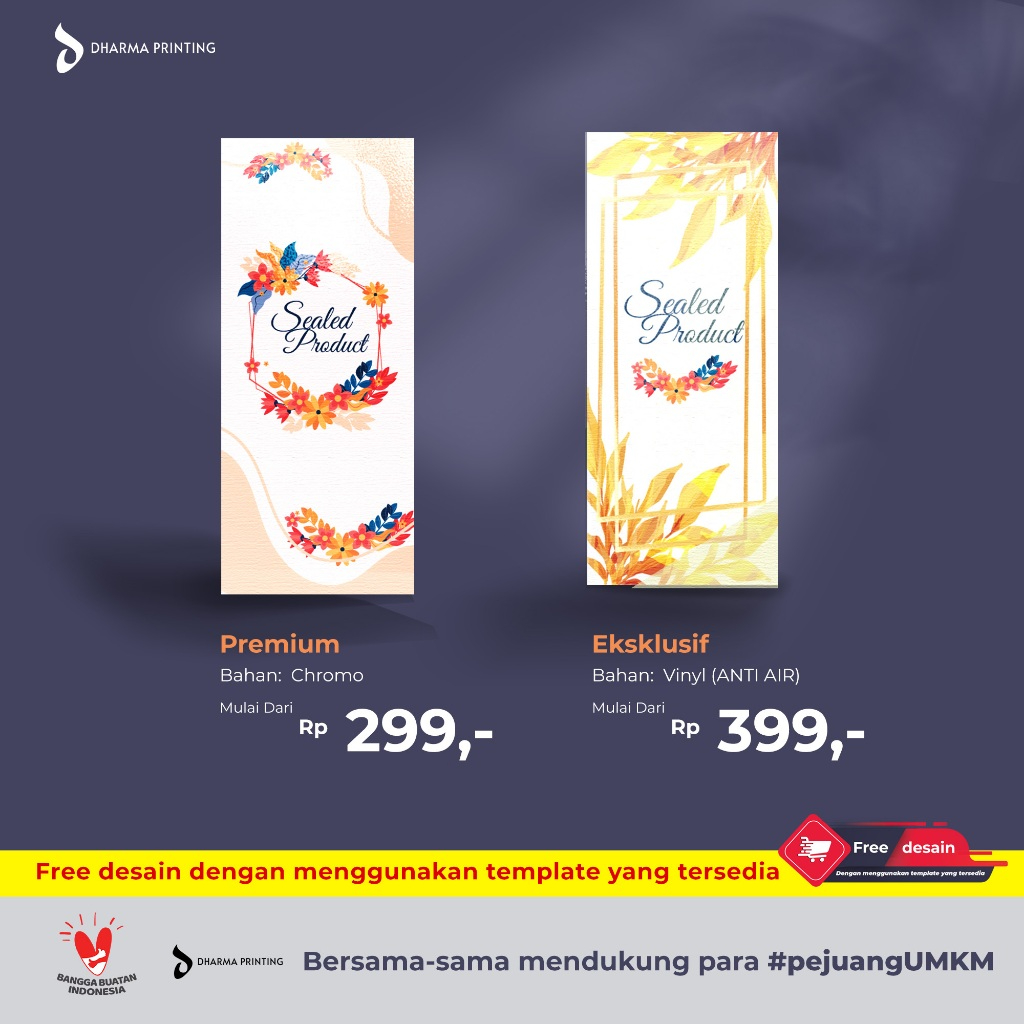 Jual [HIGH QUALITY] STICKER SEGEL KOTAK SEAL BOX STIKER ANTI AIR (FILE ...