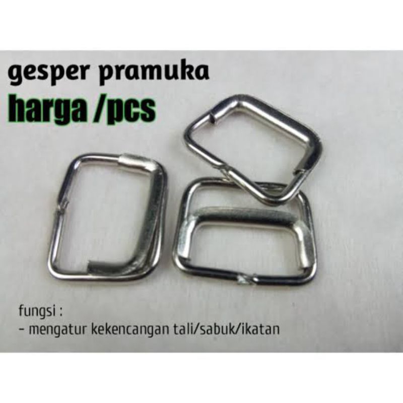Jual Ring gesper untuk seragam pramuka atau seragam sekolah putih ...