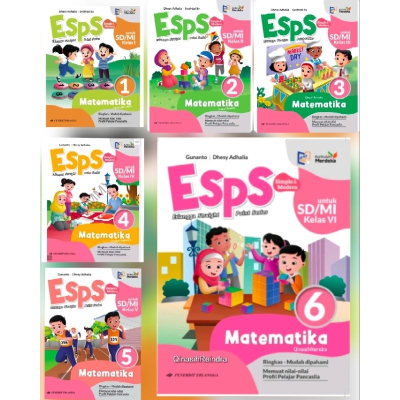 Jual ESPS Matematika SD/Mi Kelas 1-6 Kurikulum Merdeka Erlangga | Shopee Indonesia