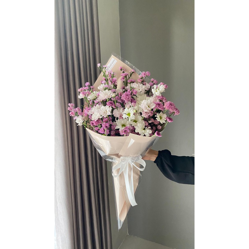 Jual Aster Mixed bouquets bucket buket bunga segar fresh instant ...
