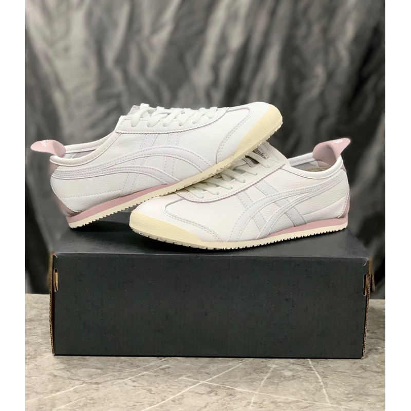 Jual Sepatu ONITSUKA TIGER Mexico 66 White x Pink /LEATHER | Shopee Indonesia