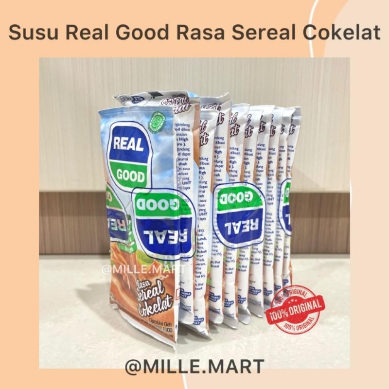 Jual [1 PAK ISI 10] SUSU REAL GOOD SUSU BANTAL MINI RASA COKELAT ...