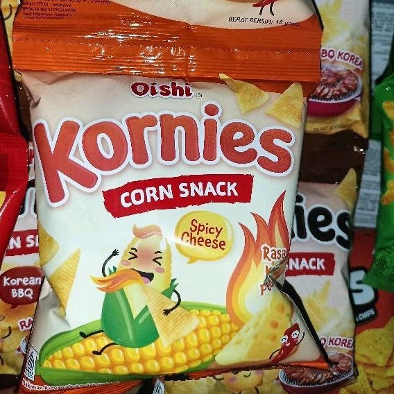 Jual EKSKLUSIF Oishi Kornies Corn Snack Korean Snack Jagung Varian Rasa ...