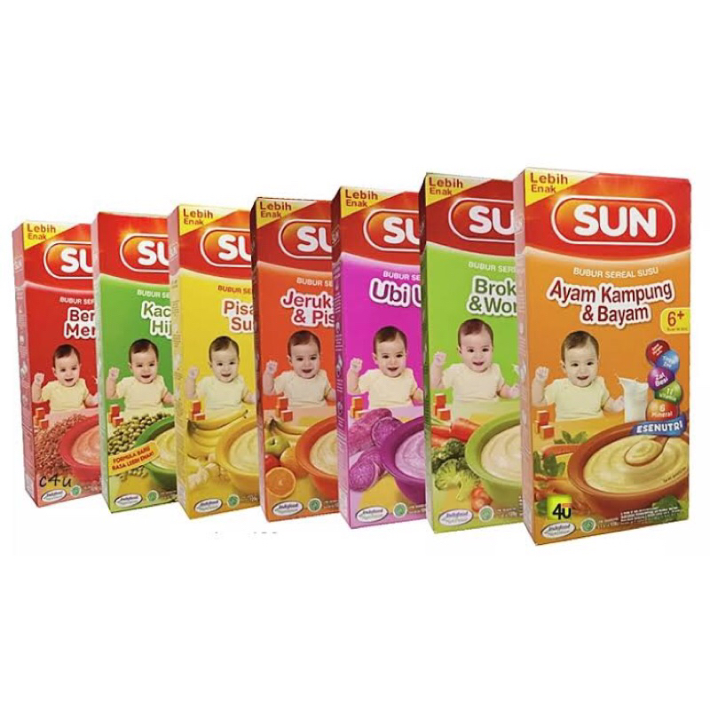 Jual SUN - bubur cereal 6+ / MPASI tahan awal | Shopee Indonesia