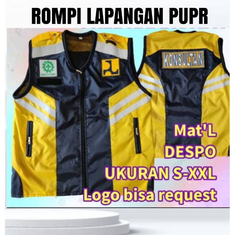 Jual Rompi PU, Rompi Pupr, Rompi Proyek, Rompi Kerja, Rompi Lapangan ...