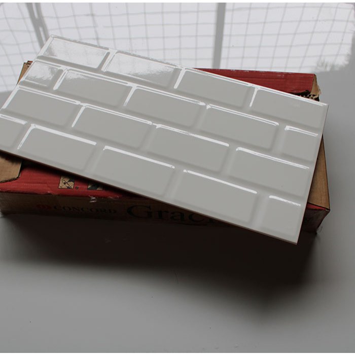 Jual Keramik Bata Putih Subway Tile Bricky White Concod Gracia 25x50 ...
