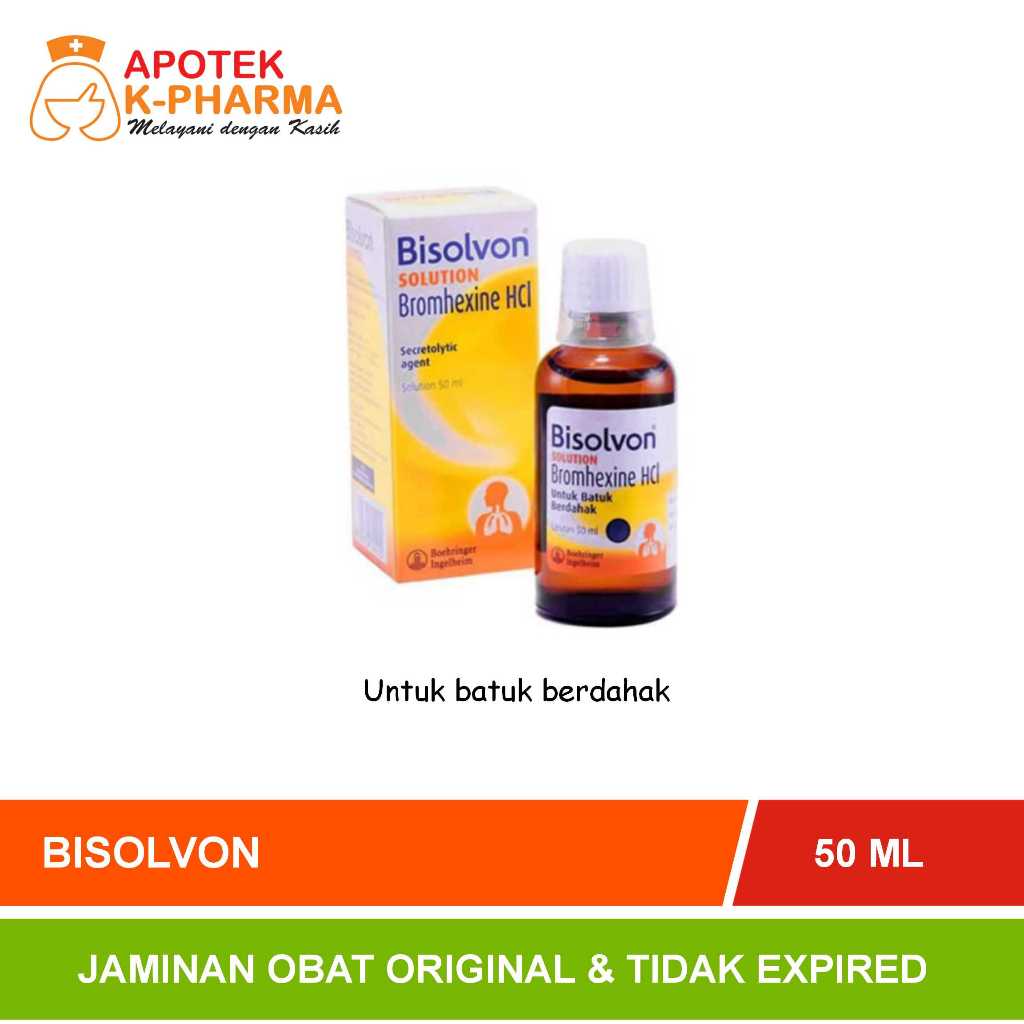 Jual Bisolvon Solution Isi 50ml Obat Original | Shopee Indonesia