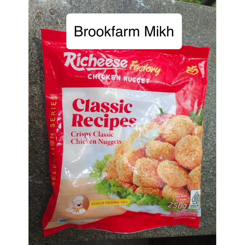 Jual Richeese Factory Crispy Classic Chicken Nugget 250 gr | Shopee ...