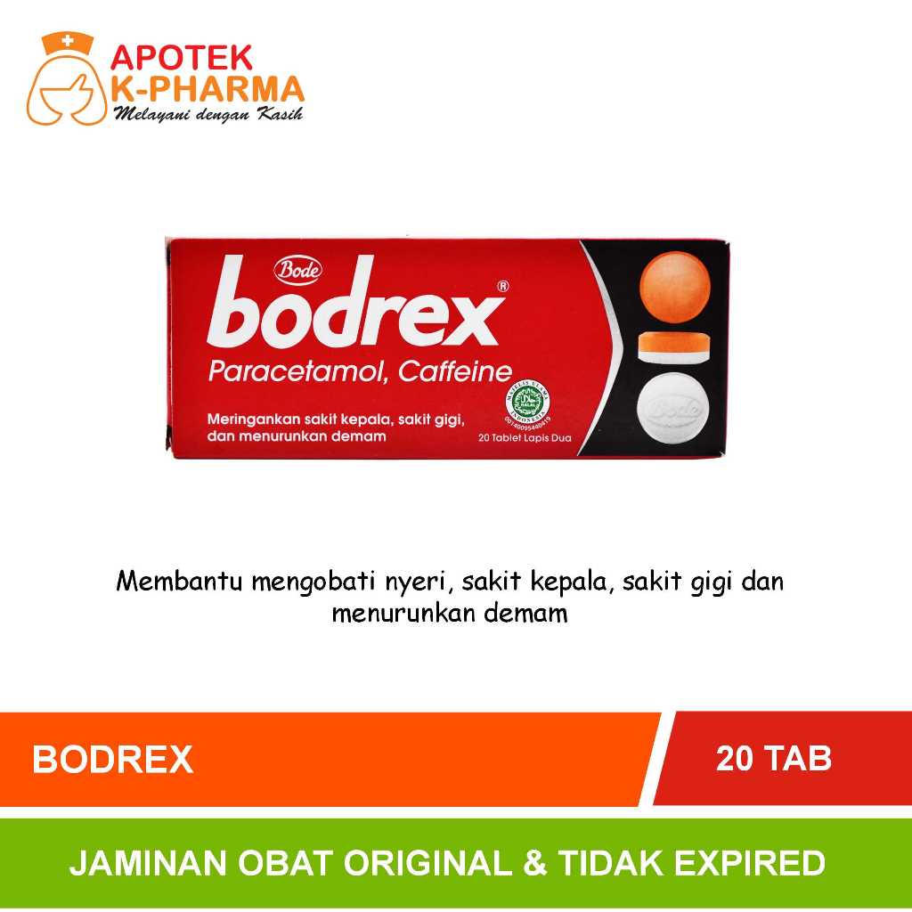 Jual Bodrex Box Isi 20 Tablet Obat Original | Shopee Indonesia