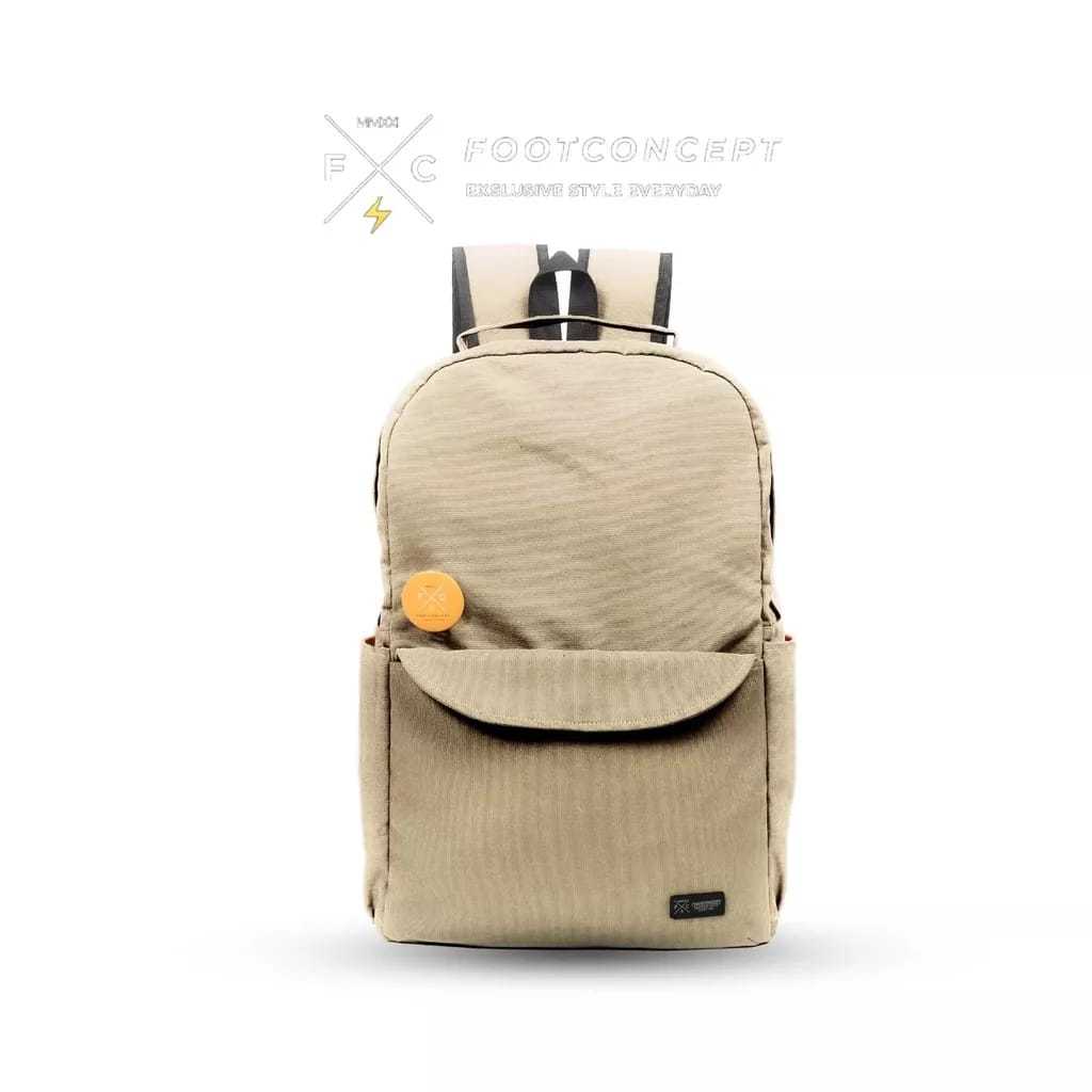 Jual Tas Ransel gendong Kanvas Tas Kantor Sekolah Unisex V'cool Canvas ...