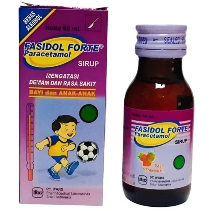 Jual FASIDOL FORTE Sirup - Paracetamol 160mg /5ml (60ml) | Pamol 160mg ...